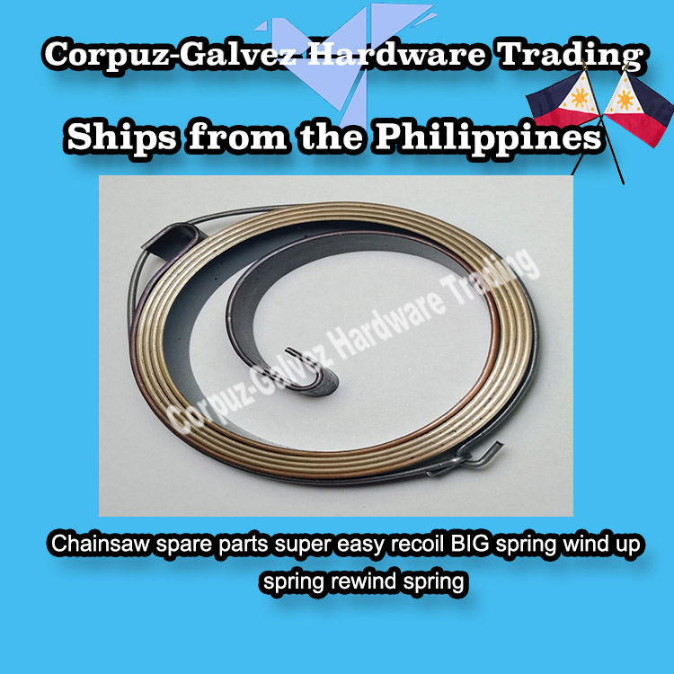 Chainsaw spare parts super easy recoil BIG spring wind up spring rewind ...
