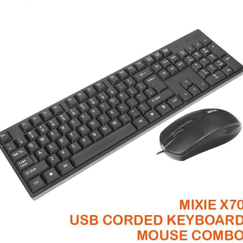mixie X70 USB Wired Keyboard and Optical Mouse COMBO | Lazada PH