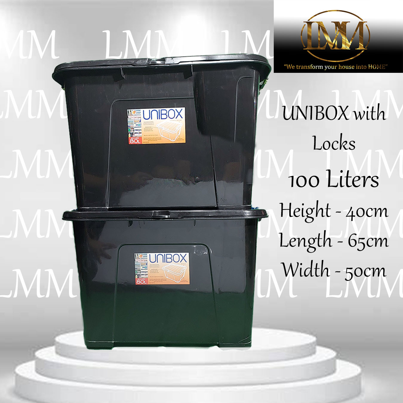 Buy 1 Take 1 UNIBOX / STORAGE BOX with Lock 100liters, 80liters ...
