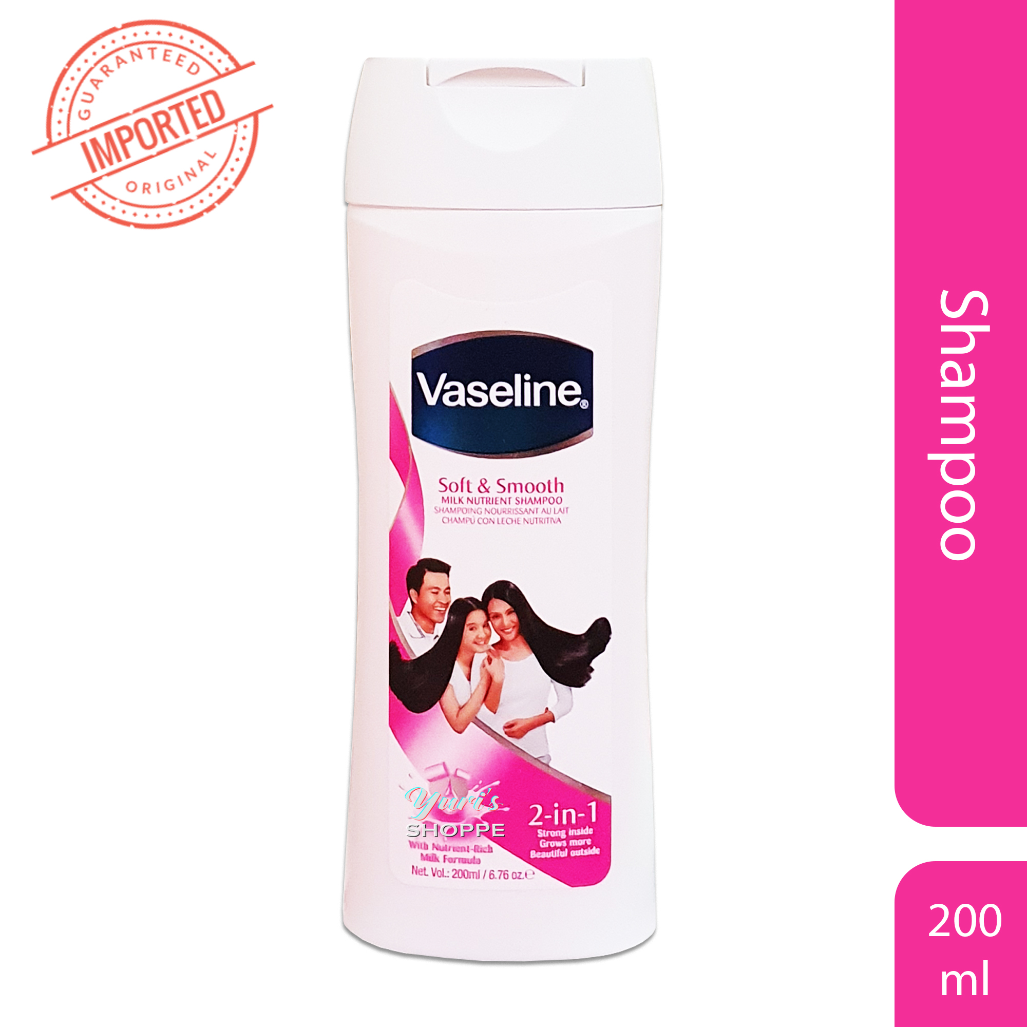 IMPORTED Vaseline Soft & Smooth Milk Nutrient Shampoo 2-in-1 Strong ...