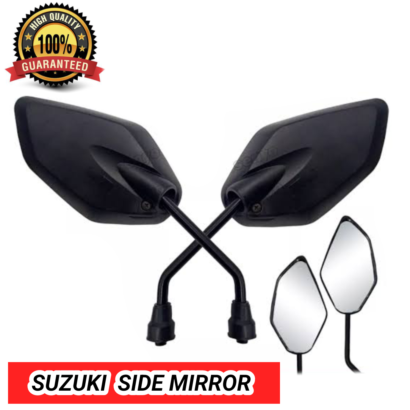 SUZUKI shogun pro 125 -SIDE MIRROR Motorcycle LONG STEM STANDAR SIZE ...