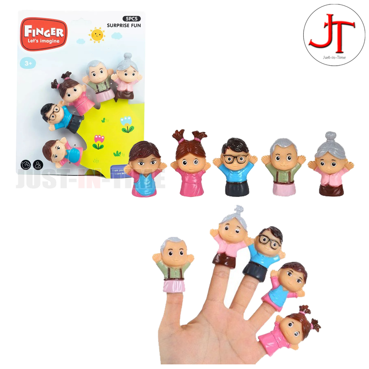 Cute Finger Puppets Set of 5 Family Characters Design | Lazada PH