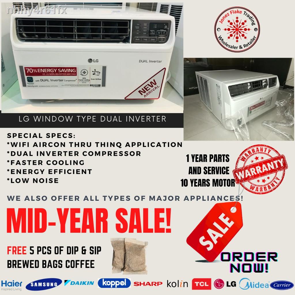 New Lg la080ec. 8hp dual inverter window type aircon (compact size ...