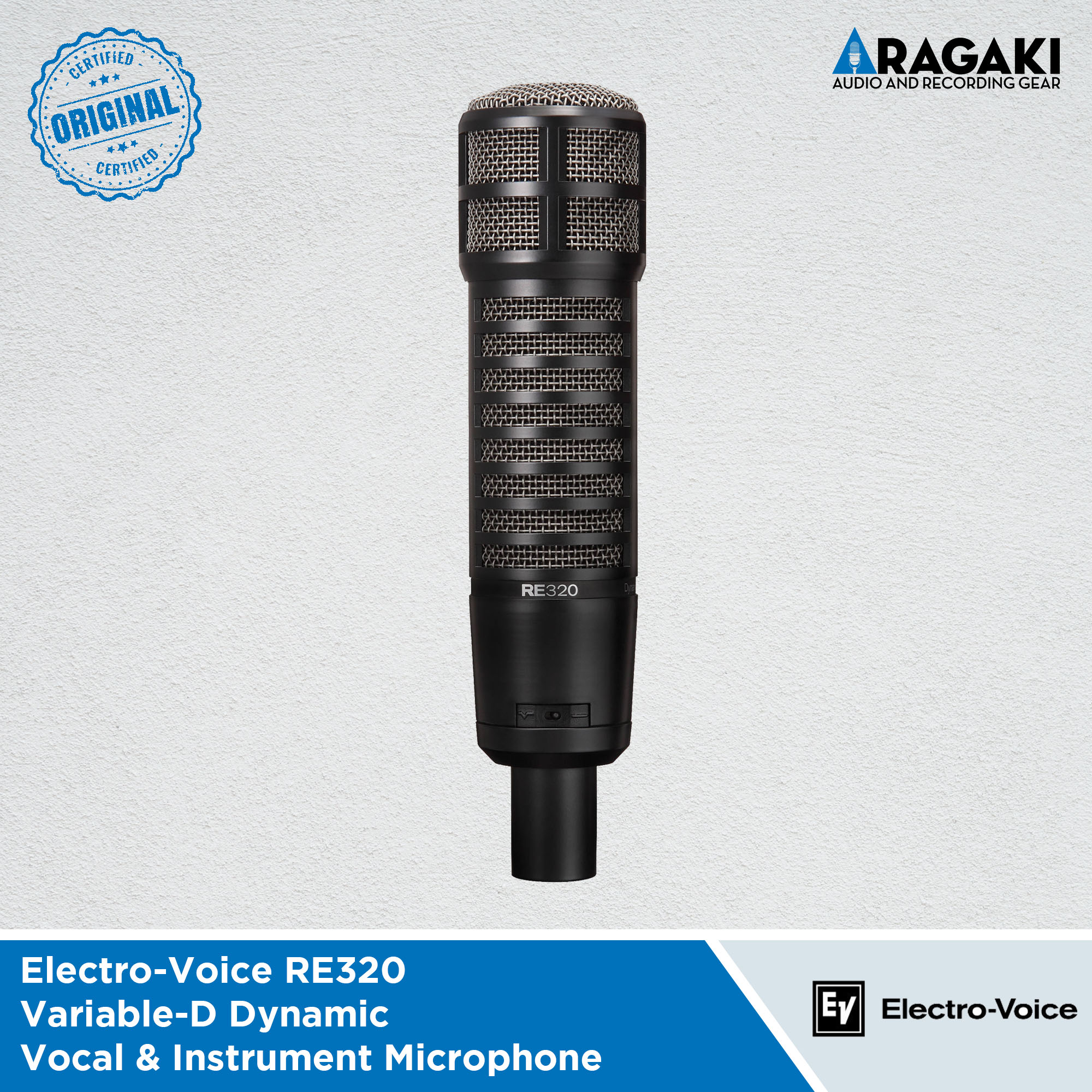 Electro-Voice RE320 Variable-D Dynamic Vocal & Instrument Microphone ...