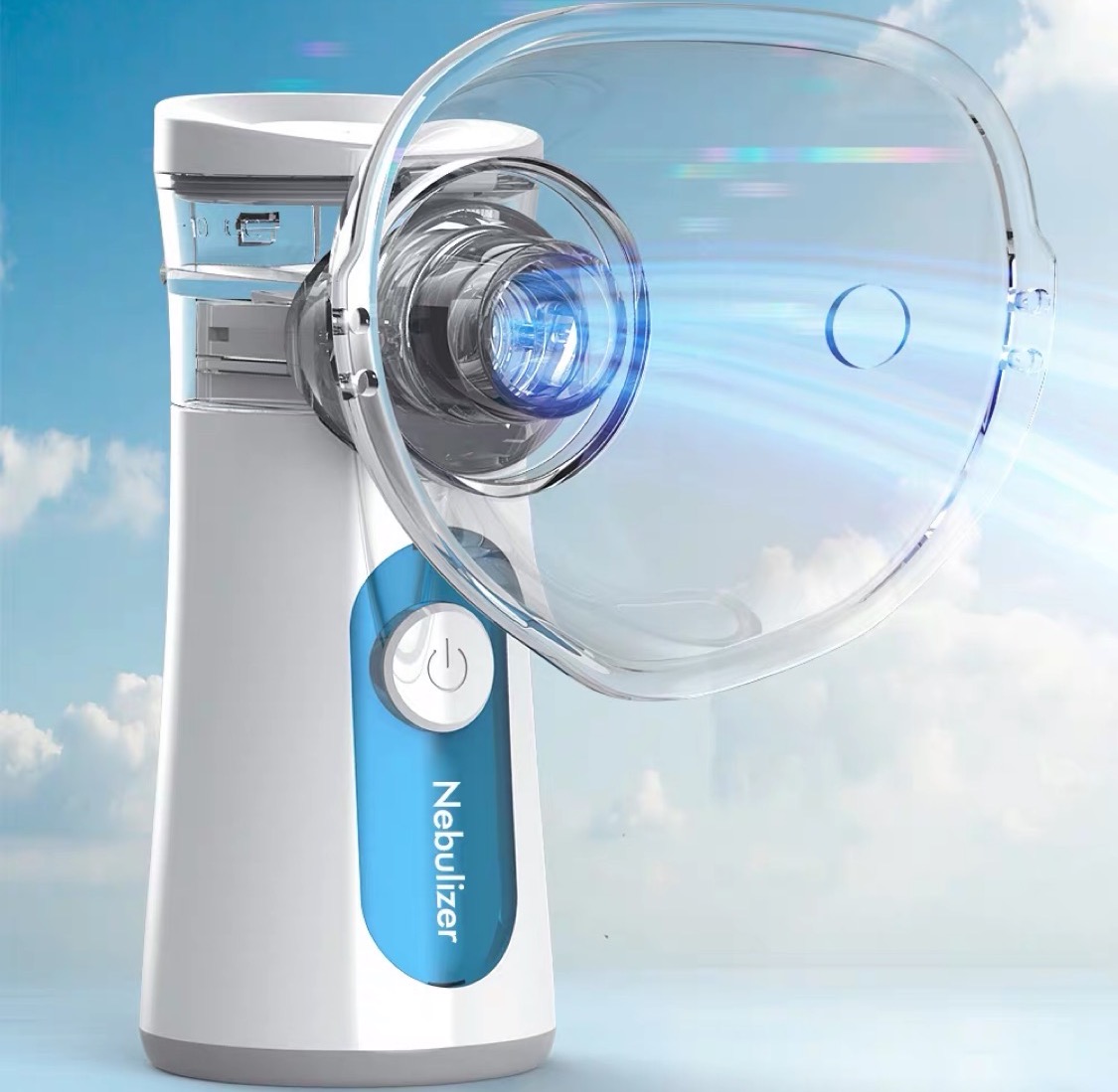 100% Original Smilee Mini Handheld Portable Mesh Nebulizer Autoclean ...