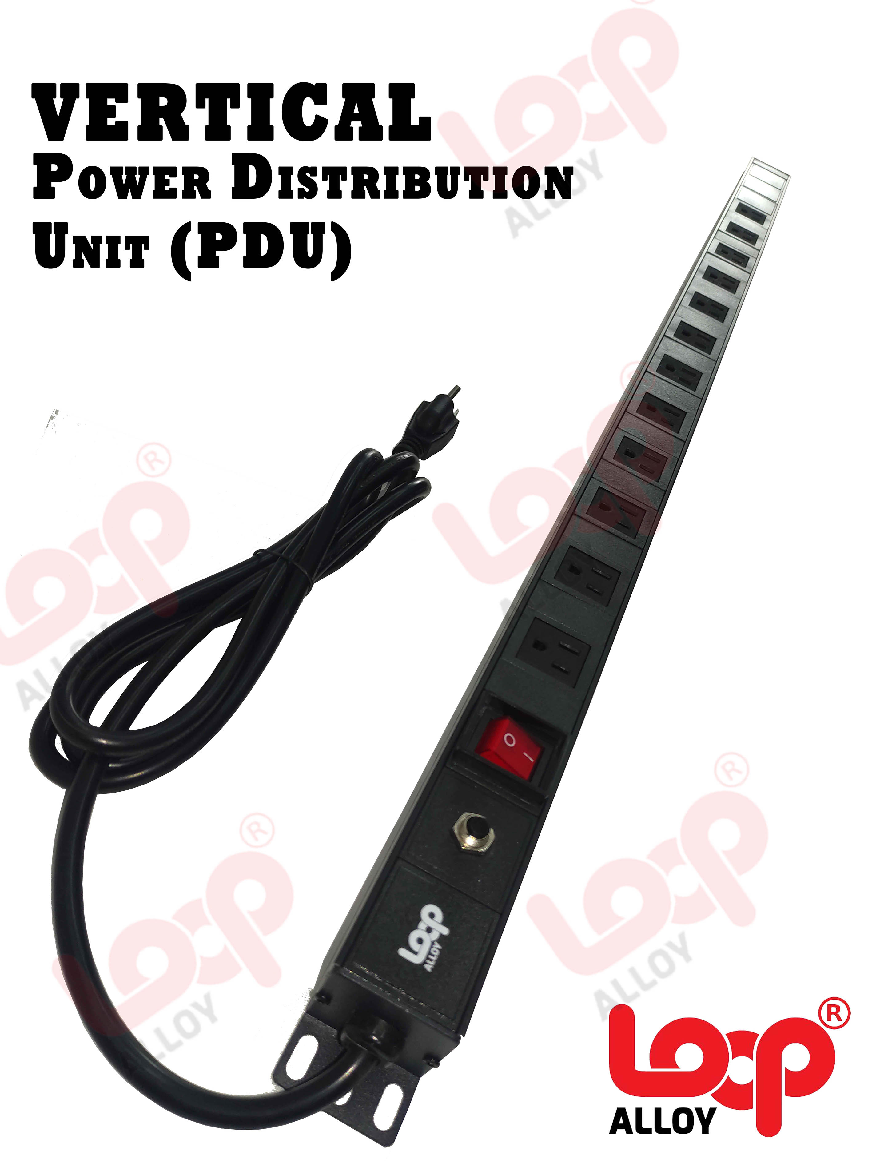 Loop Alloy Vertical Power Distribution Unit (PDU) Power Strip Unit for ...