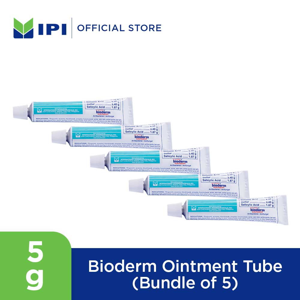 Bundle of 5 Bioderm Ointment 5g tube | Lazada PH