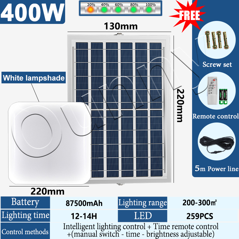 solar ceiling light solar light outdoor waterproof IP67 three colors ...