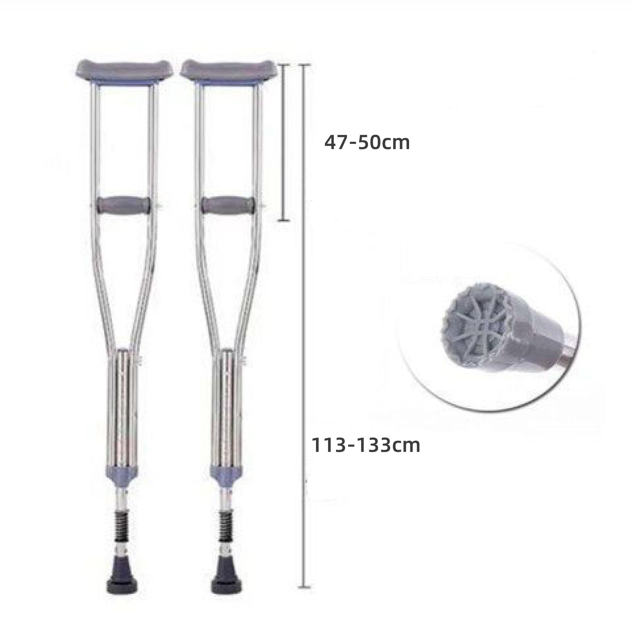 【COD】Adult crutches with armrest pads and adjustable height,Durable and ...