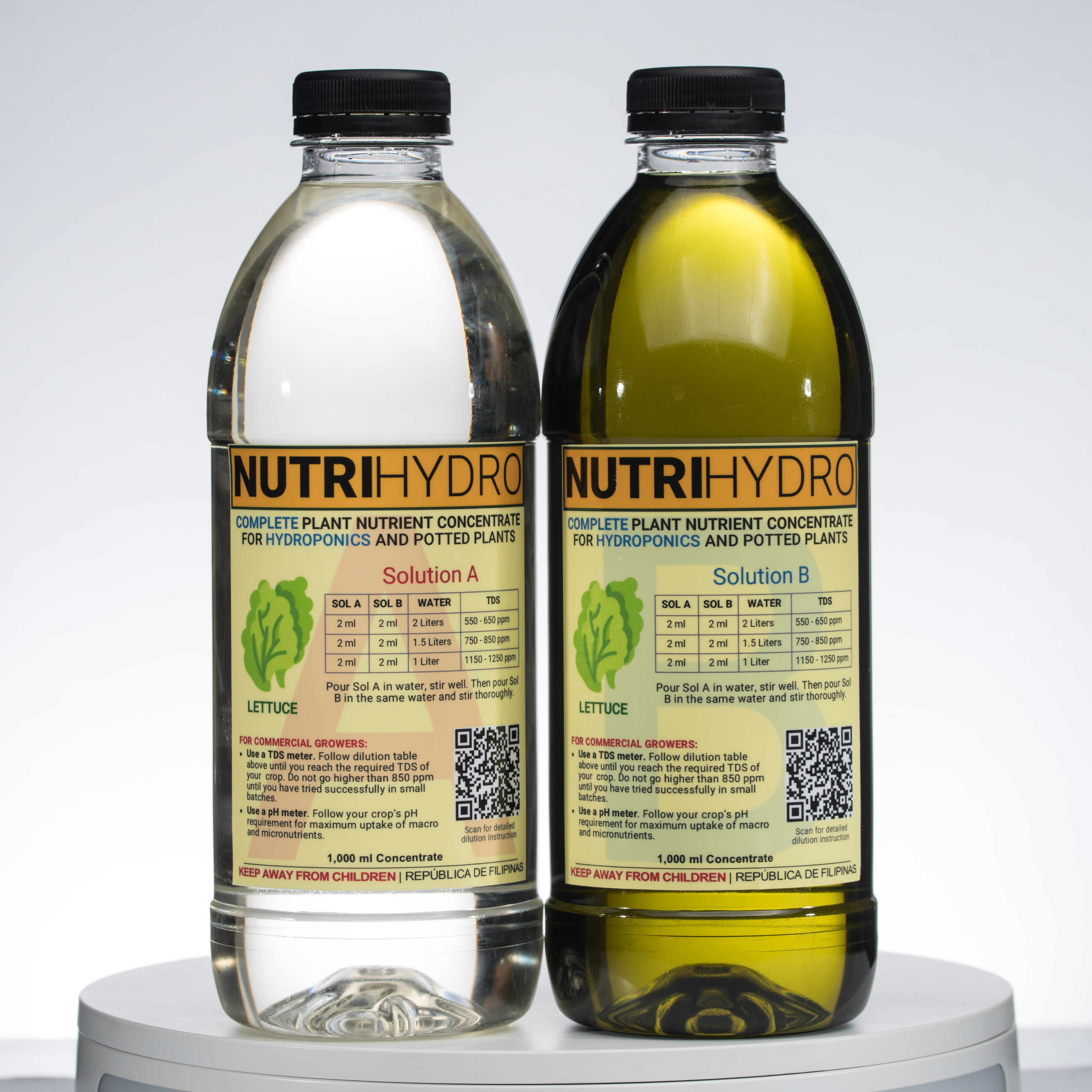 Lettuce Nutsol 1 Liter | NutriHydro Nutrient Solution Concentrate for ...