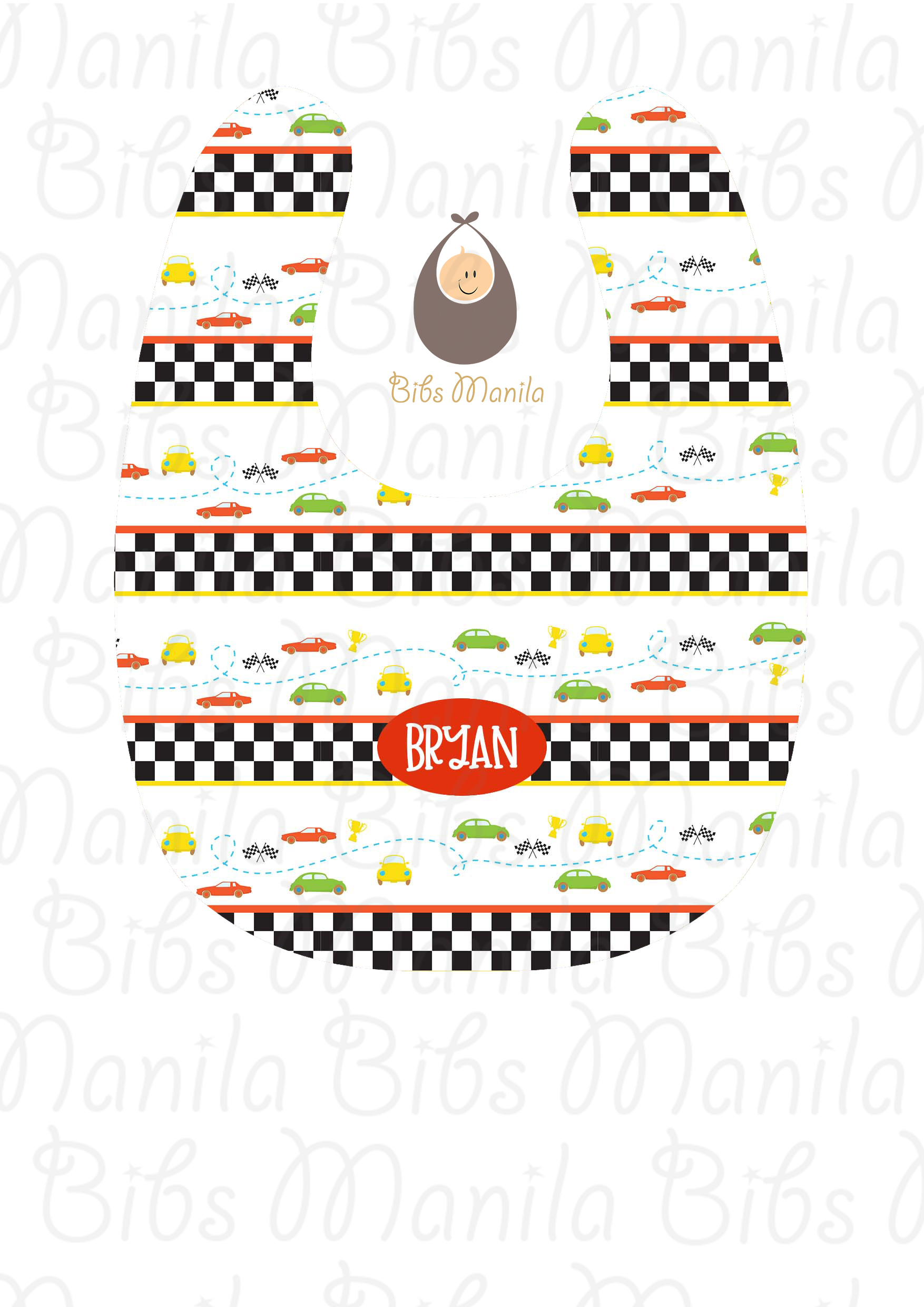 Bibs Manila Race Track Map Personalized Bib | Lazada PH