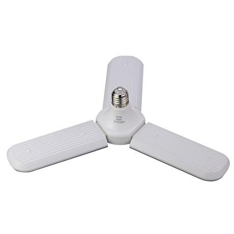 LED LIGHT FOLDABLE FAN BLADE LED BULB INDOOR/OUTDOOR CEILING LIGHT BULB ...