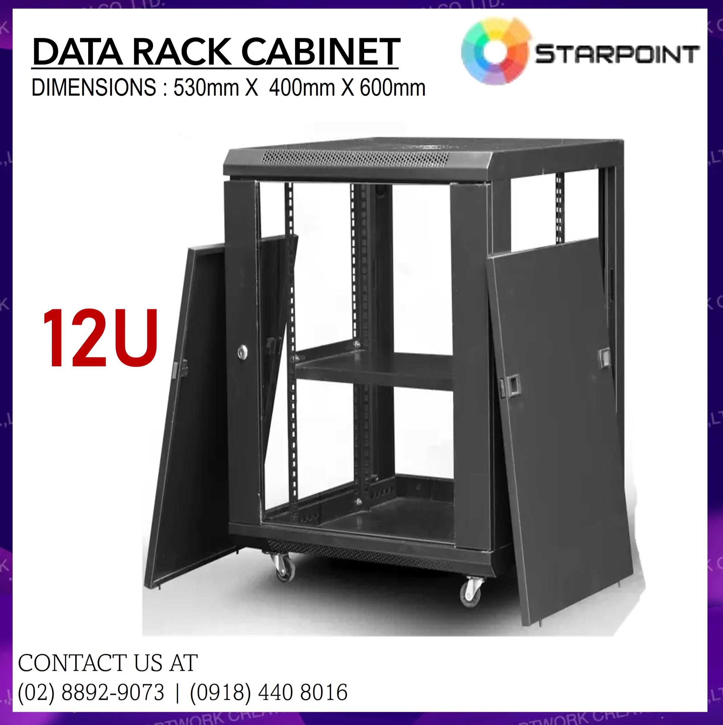 12U Data Rack Cabinet I Network Cabinet I Server Rack Cabinet | Lazada PH