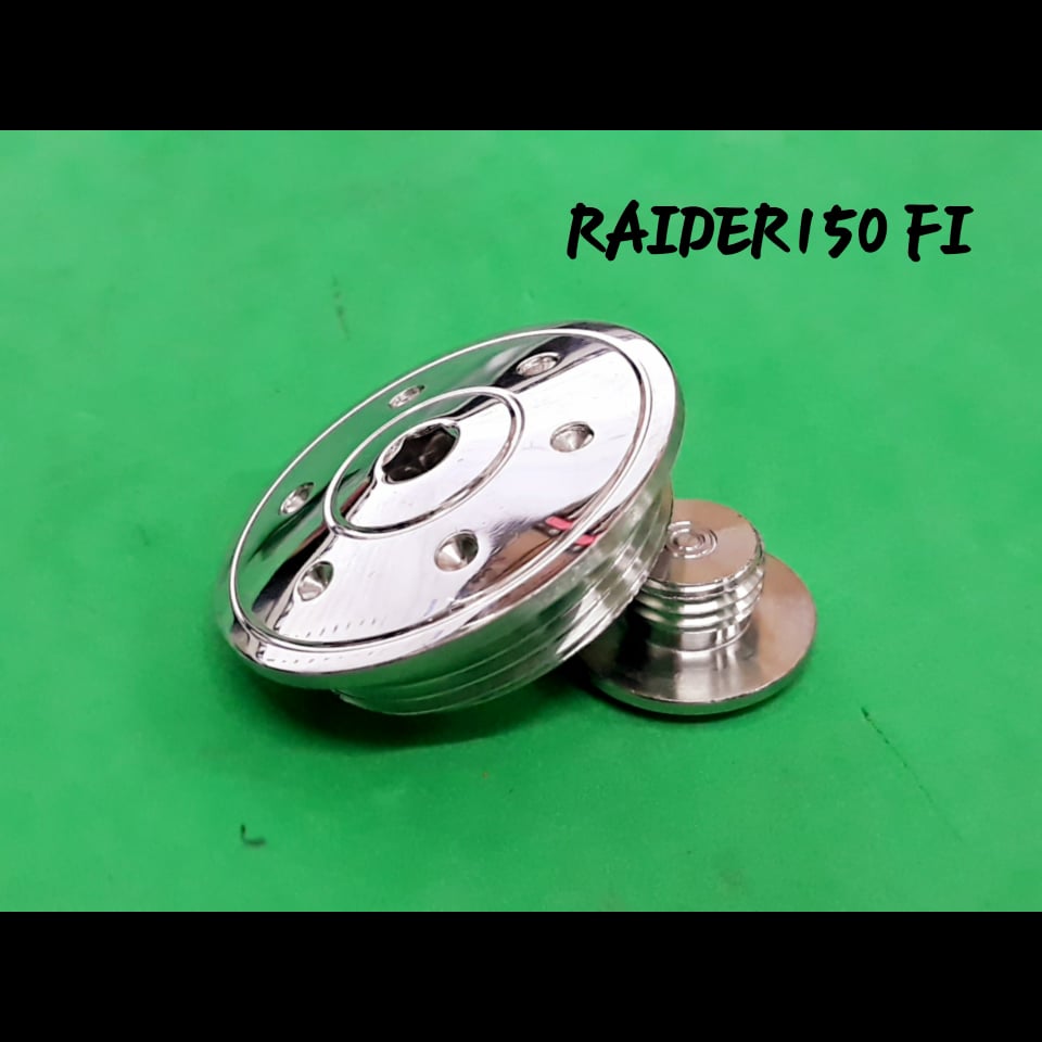 [top1motor] HENG ORIGINAL DUO CAP COLOR: SILVER MODEL: RAIDER150 FI ...