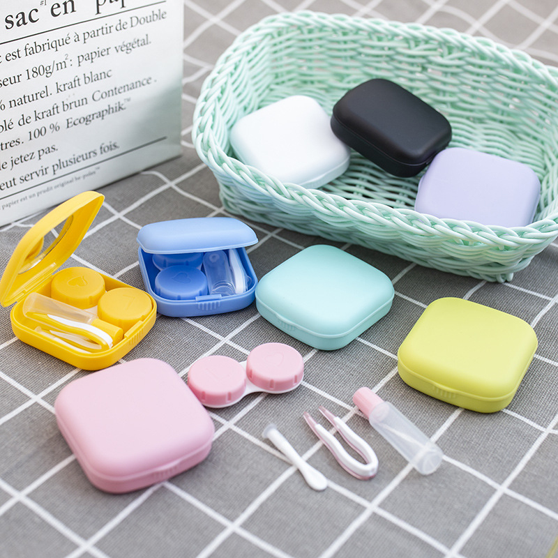 Orfila 1set Travel Contact Lens Case Box Holder Tools Kits 【Assorted ...