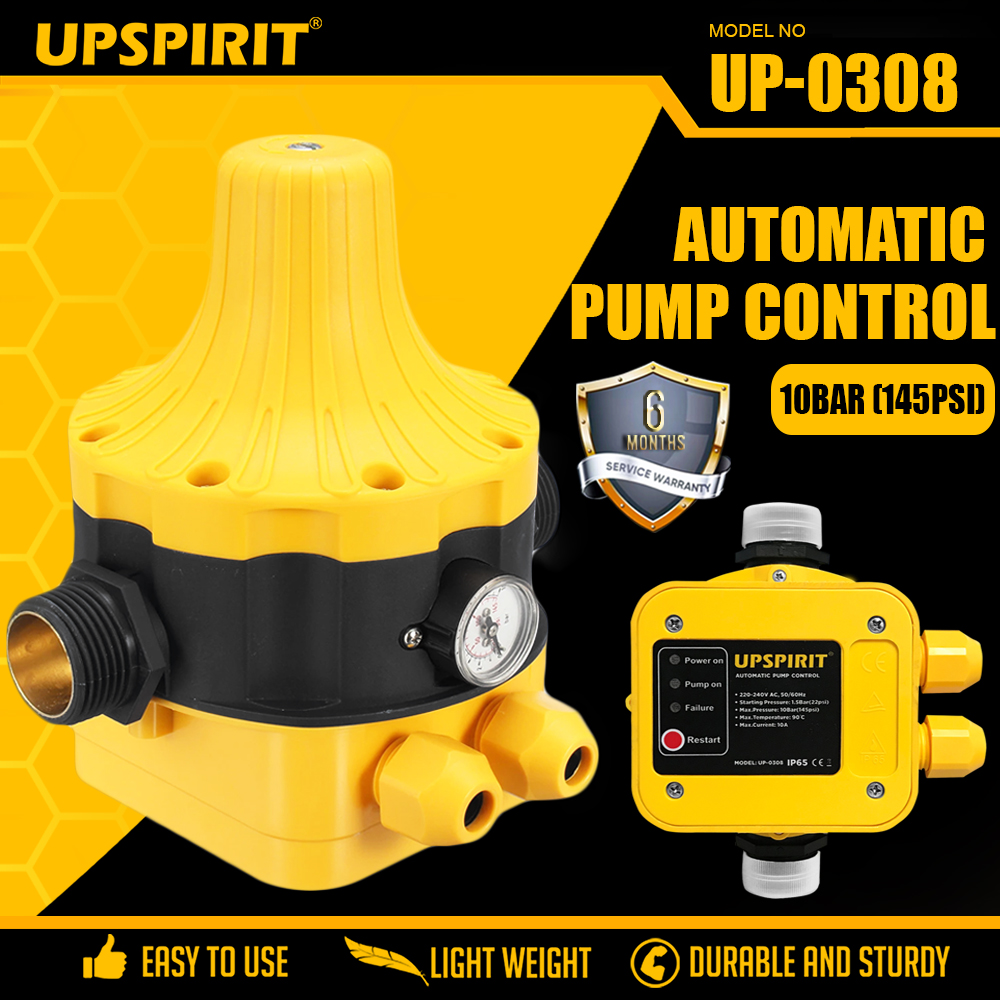 UPSPIRIT (6Months Warranty) Automatic Water Pump Control IP65 10 Bar-145PSI Pressure Pump Switch ...