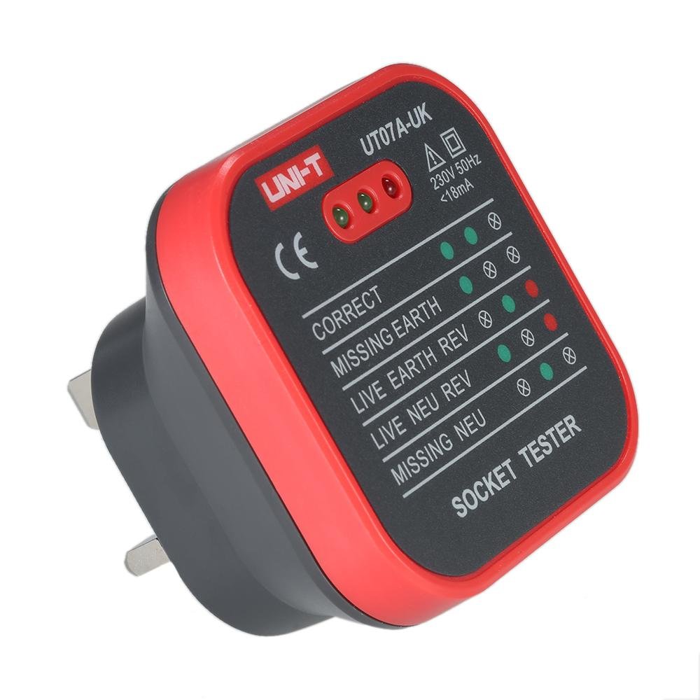 UNI-T UT07A-UK Professional Socket Tester Electrical Live/Null/Earth ...