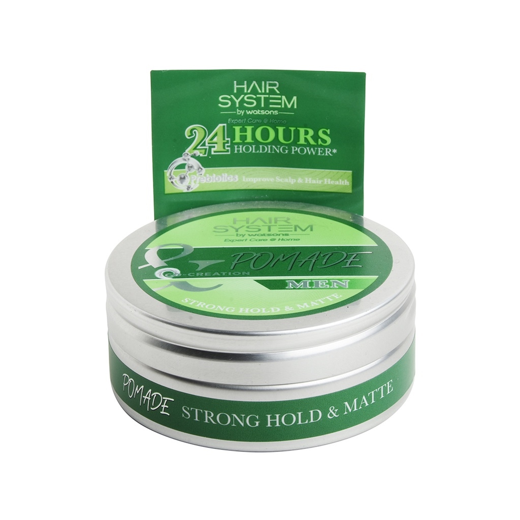 HAIR SYSTEM BY WATSONS Pomade Men Strong Hold Matte 75g | Lazada PH