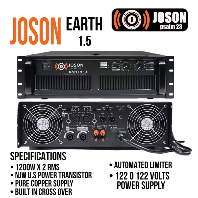 JOSON EARTH POWERED AMPLIFIER 2022 Model | Lazada PH
