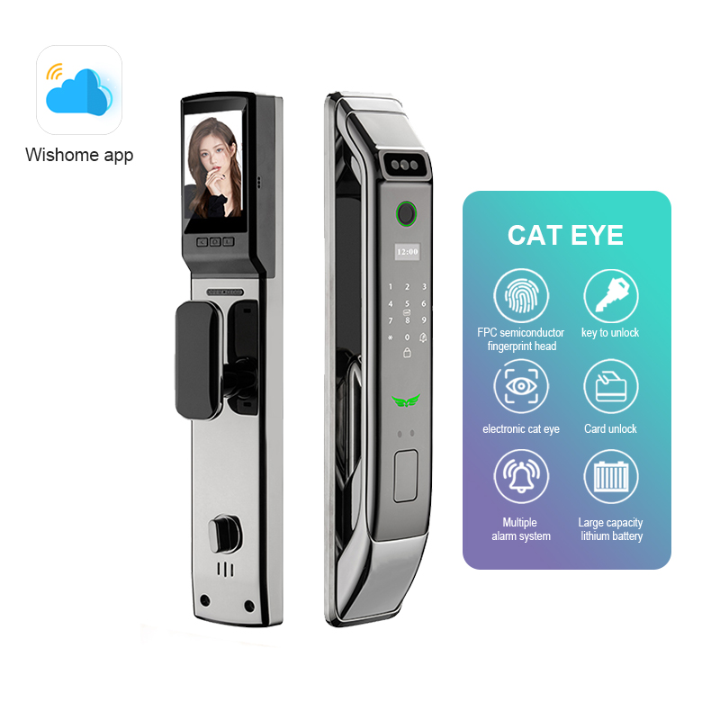 Facial Recognition Electroplated metal surface Fingerprint Lock ...