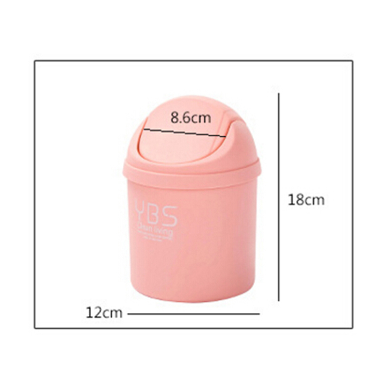 Feng Cute Mini Small Waste Bin For Desktop Garbage Basket Table Home ...