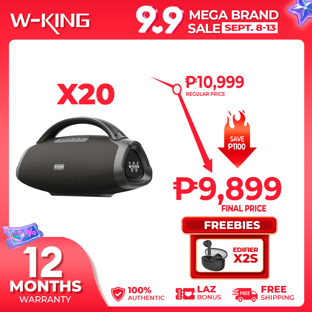 W-KING X20/D20 Powerful 200W Super Bass IPX6 Waterproof Outdoor boombox ...