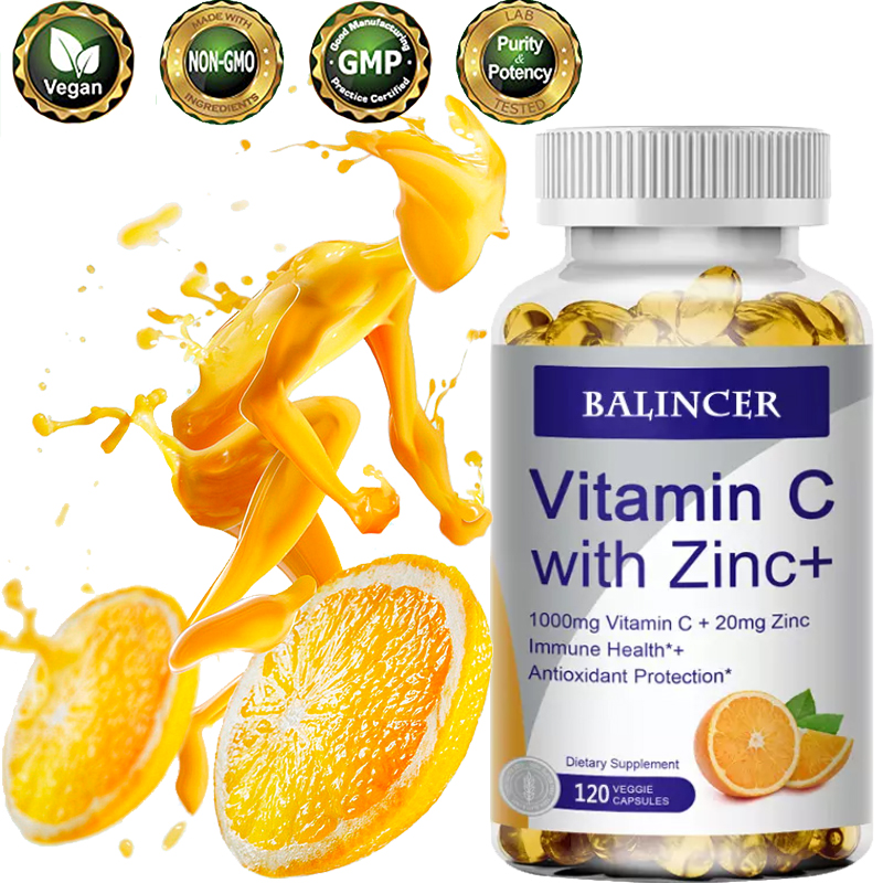 Vitamin C With Zinc Vitamin C 1000mg And Zinc 20mg for Immune Support ...