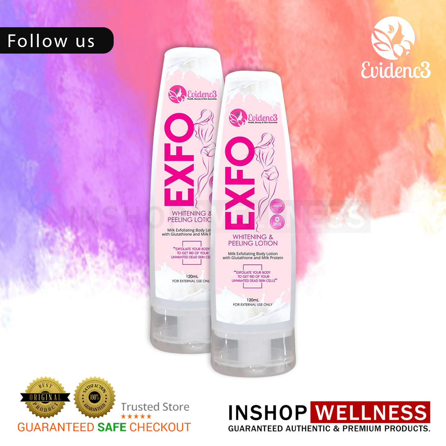 Evidence EXFO Whitening & Peeling Lotion (Set of 2) Evens out skins ...