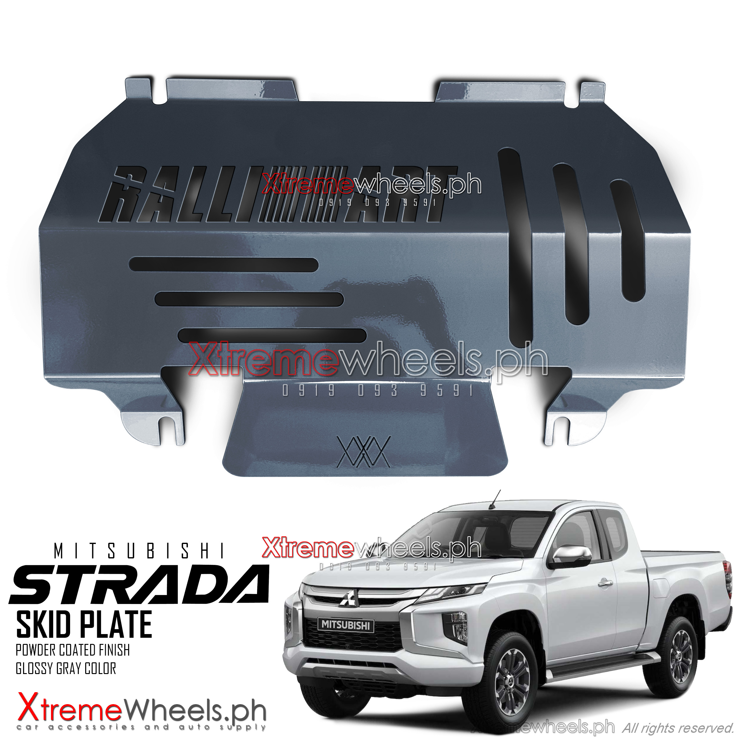 Mitsubishi Strada 2019-2023 Hard Steel Engine Under Cover skid plate ...