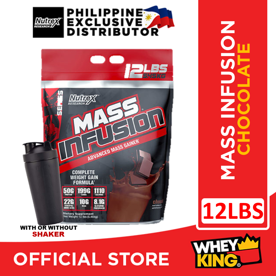 MASS GAINER - MASS INFUSION by NUTREX 12lbs, Advance Mass Gainer ...