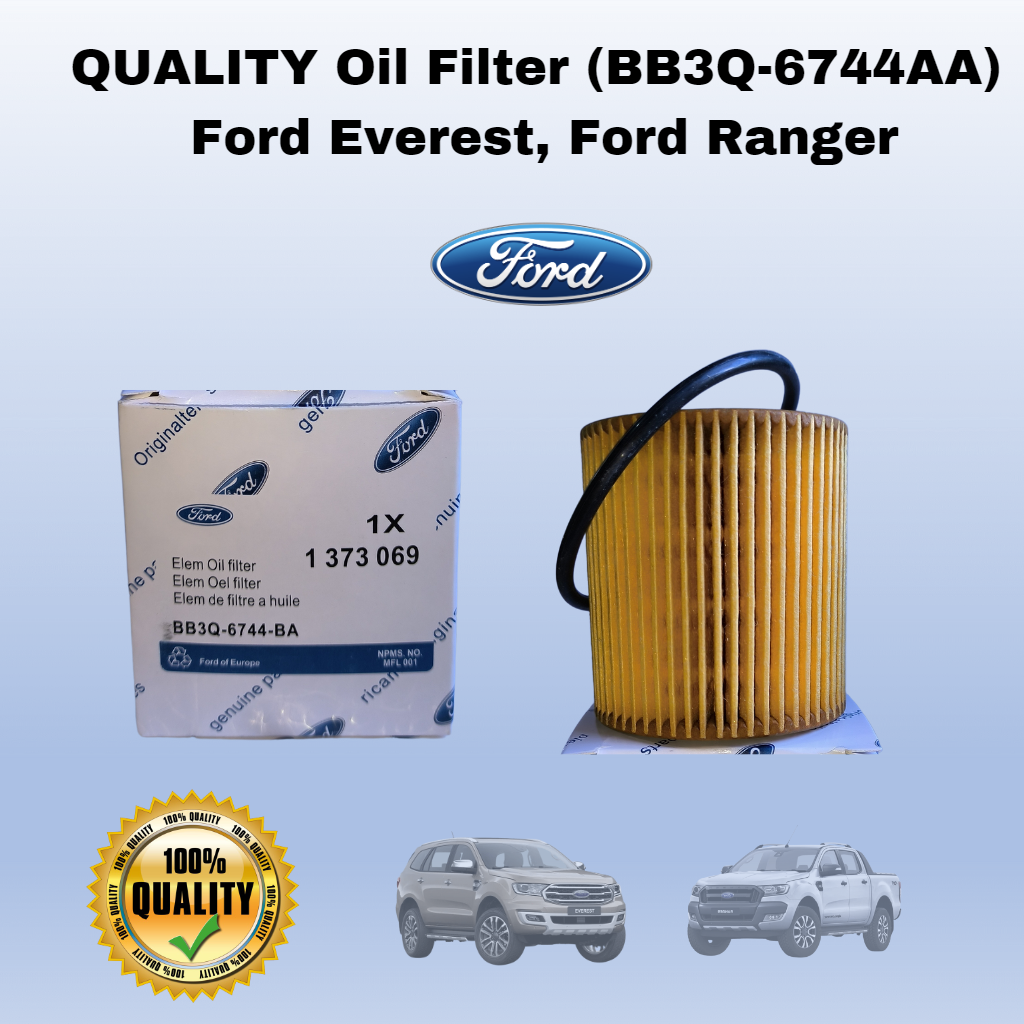 QUALITY Oil Filter (BB3Q-6744AA) Ford Everest, Ford Ranger | Lazada PH
