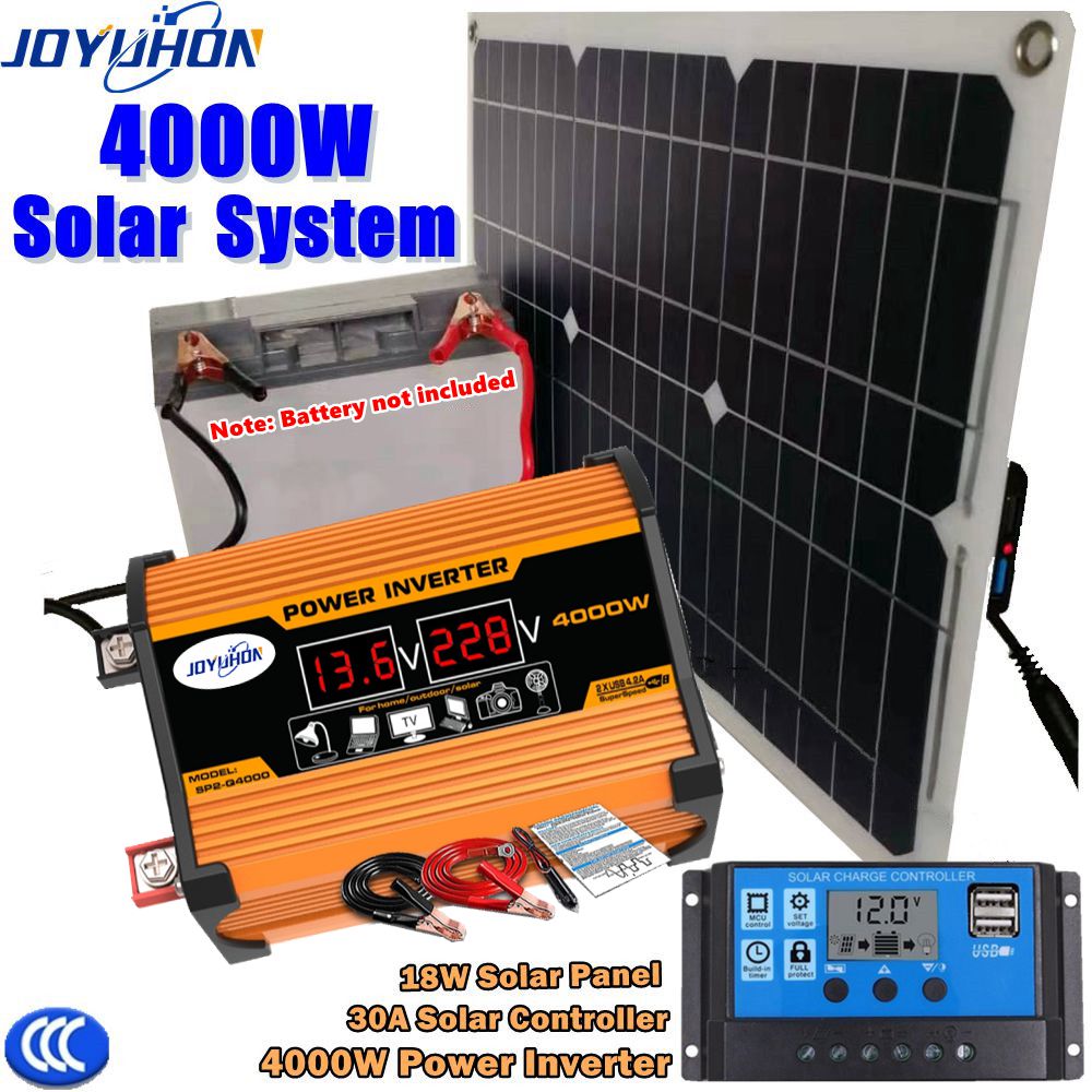 JOYUHON Solar System Set（Batteries not included）4000W Peak Power ...