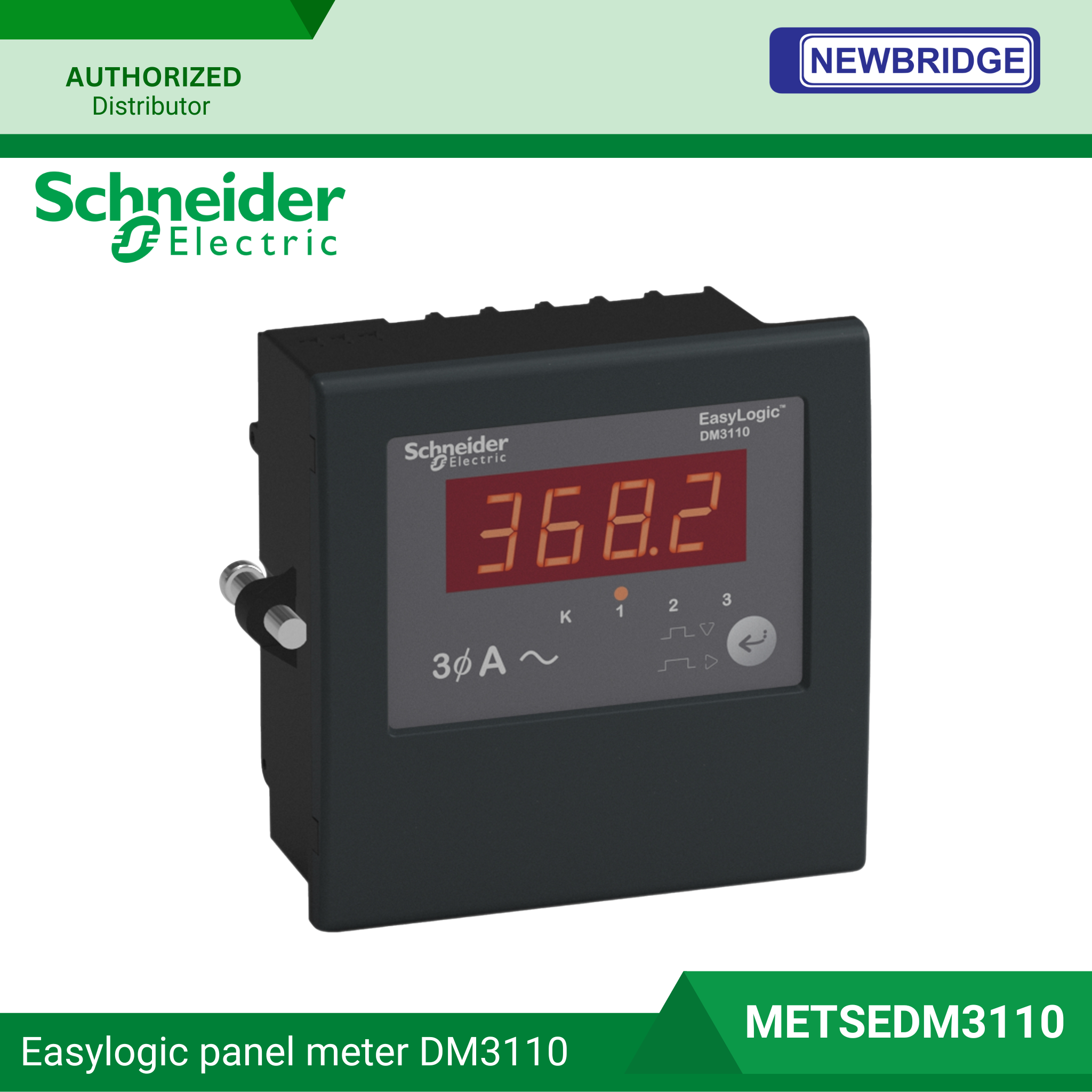 Digital Panel Meter DM3000 - Ampermeter - three phases by Schneider ...