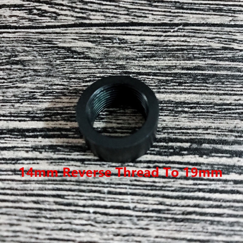 14mm Reverse Thread To 19mm Metal Adapter Ring for 19mm OD Outer Barrel ...