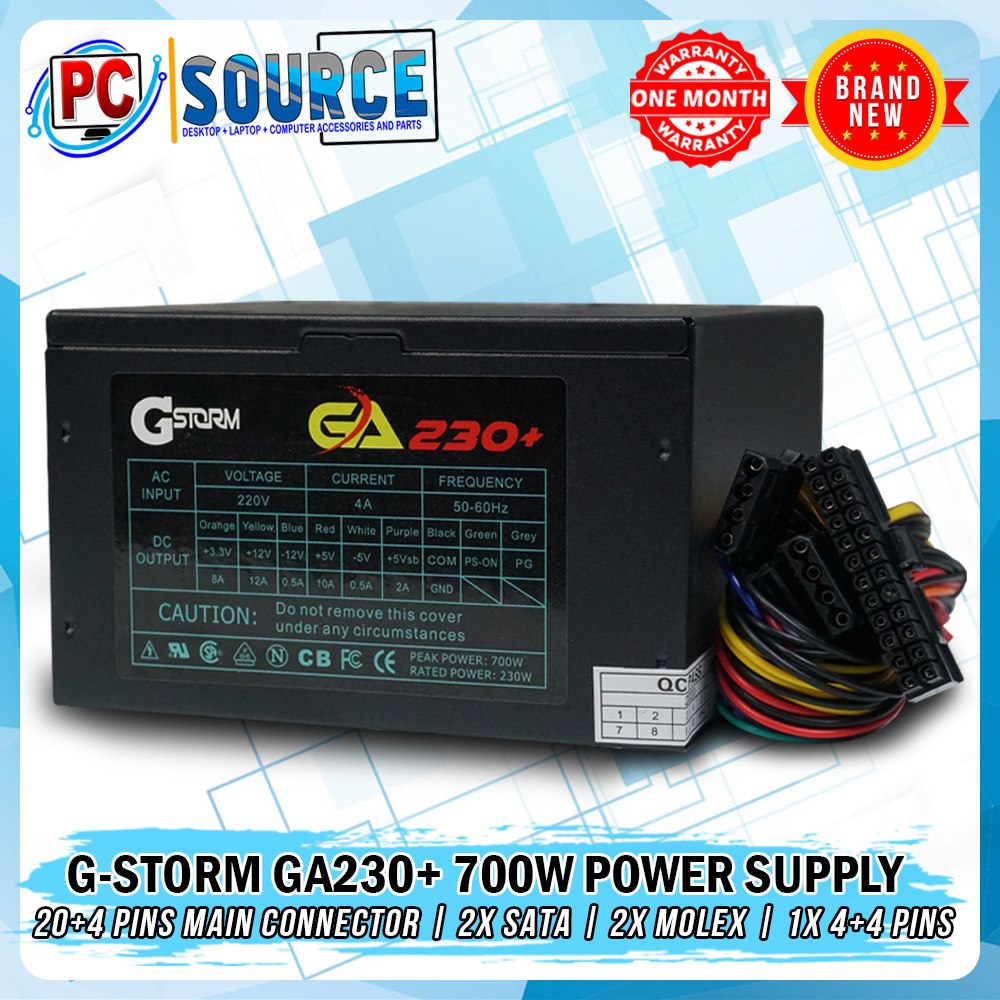 G-Storm GA230+ / Intelligent brand 700w Power Supply | Generic PSU not ...