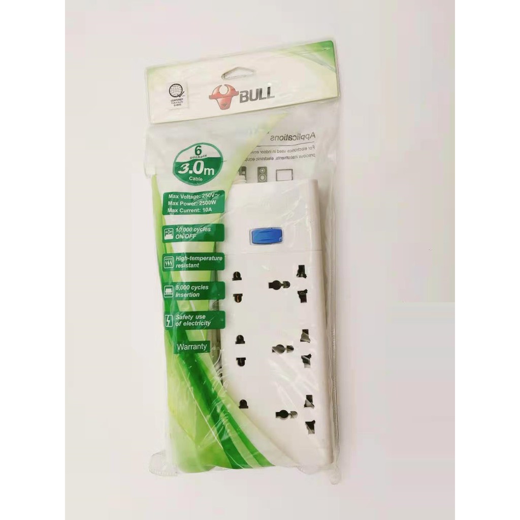 Bull power board adapter universal power socket extension cord socket ...