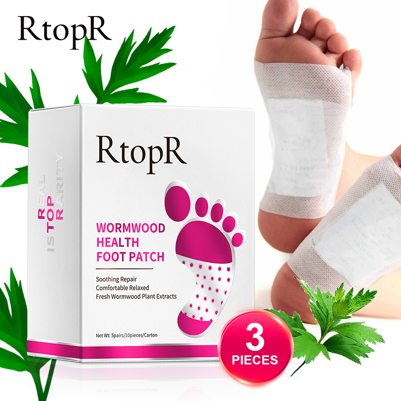 RtopR 3 Box Wormwood Health Body Detox Foot Patch Effective Improve ...