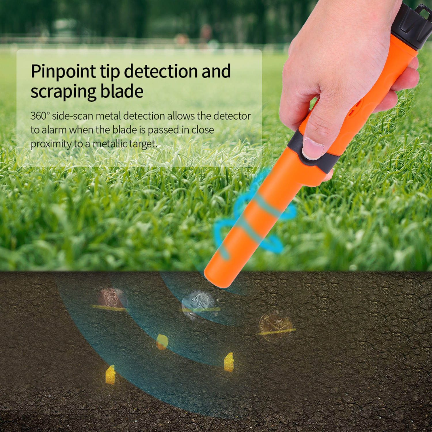 Handheld Positioning Rod Detector Metal PinPointing Pinpointer ...