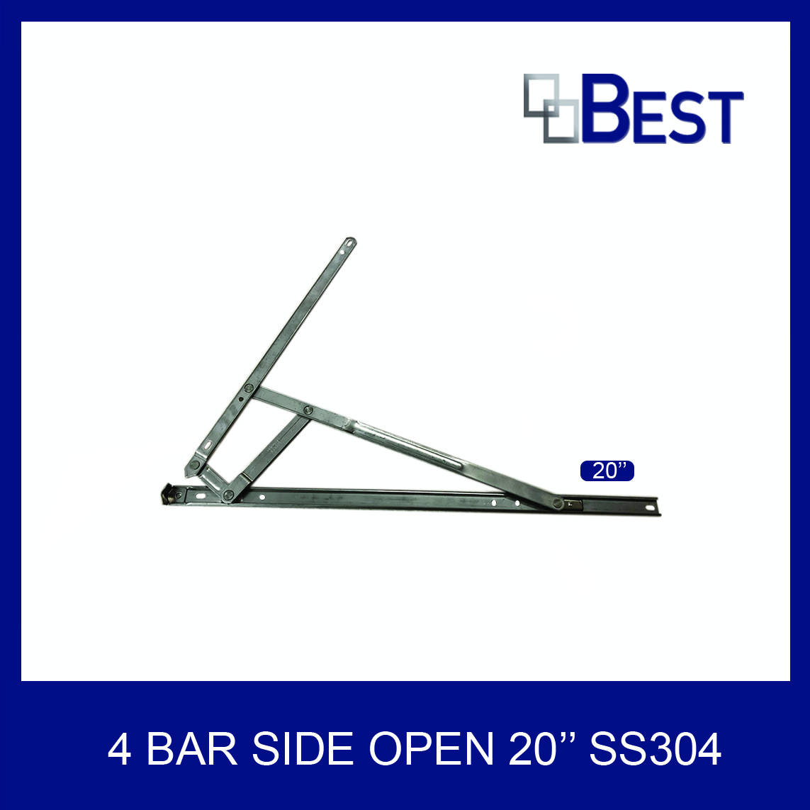 Forebar 4 bar hinge 3.0mm thick side open 20” for casement window ss304 ...