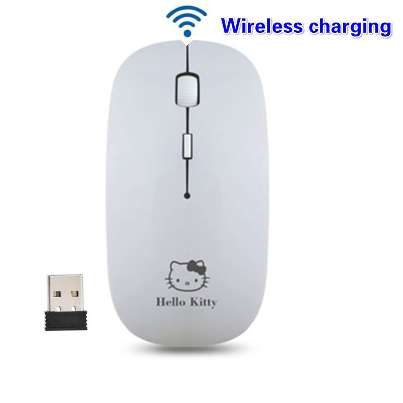 Hello Kitty wireless mouse Bluetooth rechargeable mouse ultra thin mute ...