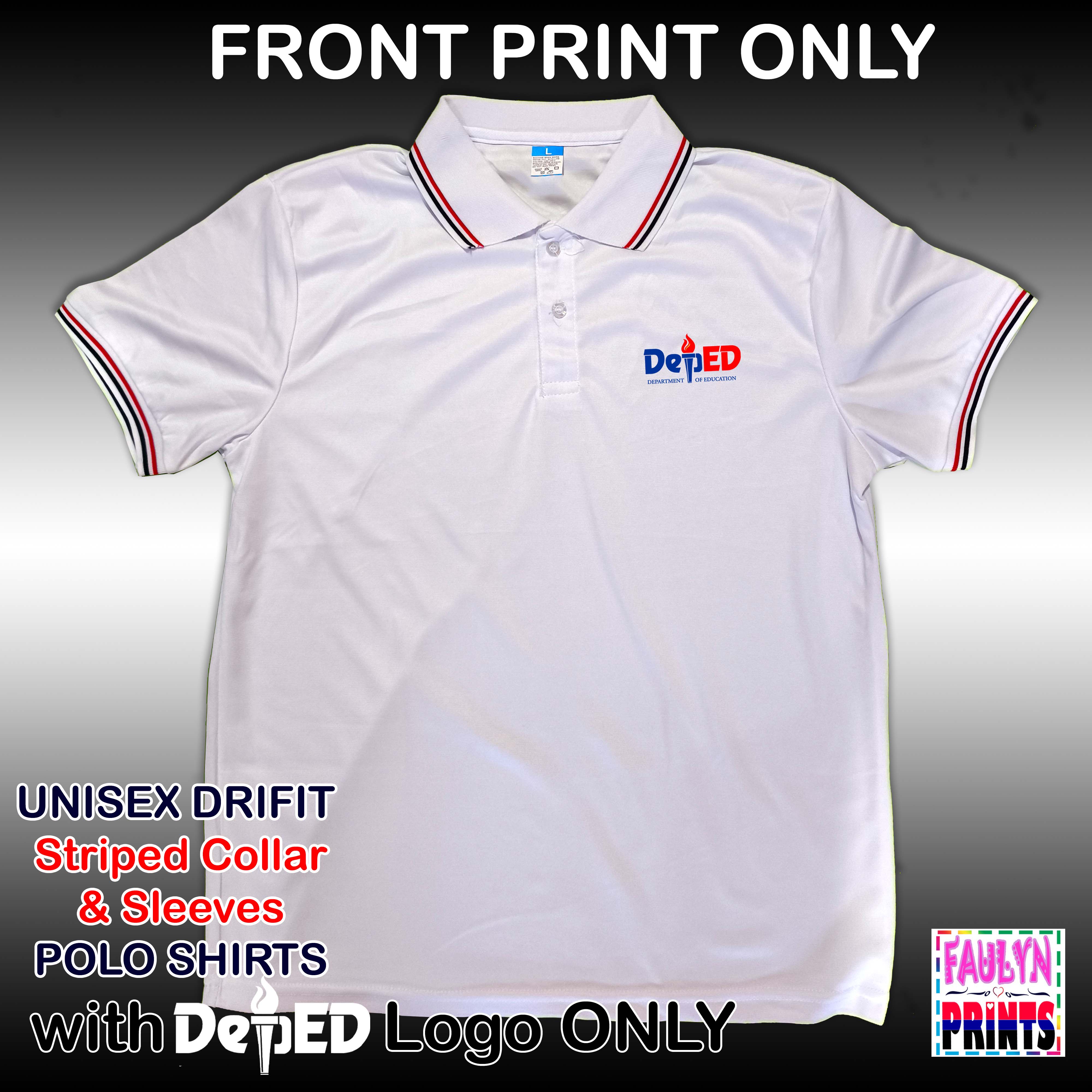 DepED LOGO STRIPED WHITE POLO SHIRTS for DepED Staff & Teachers ...