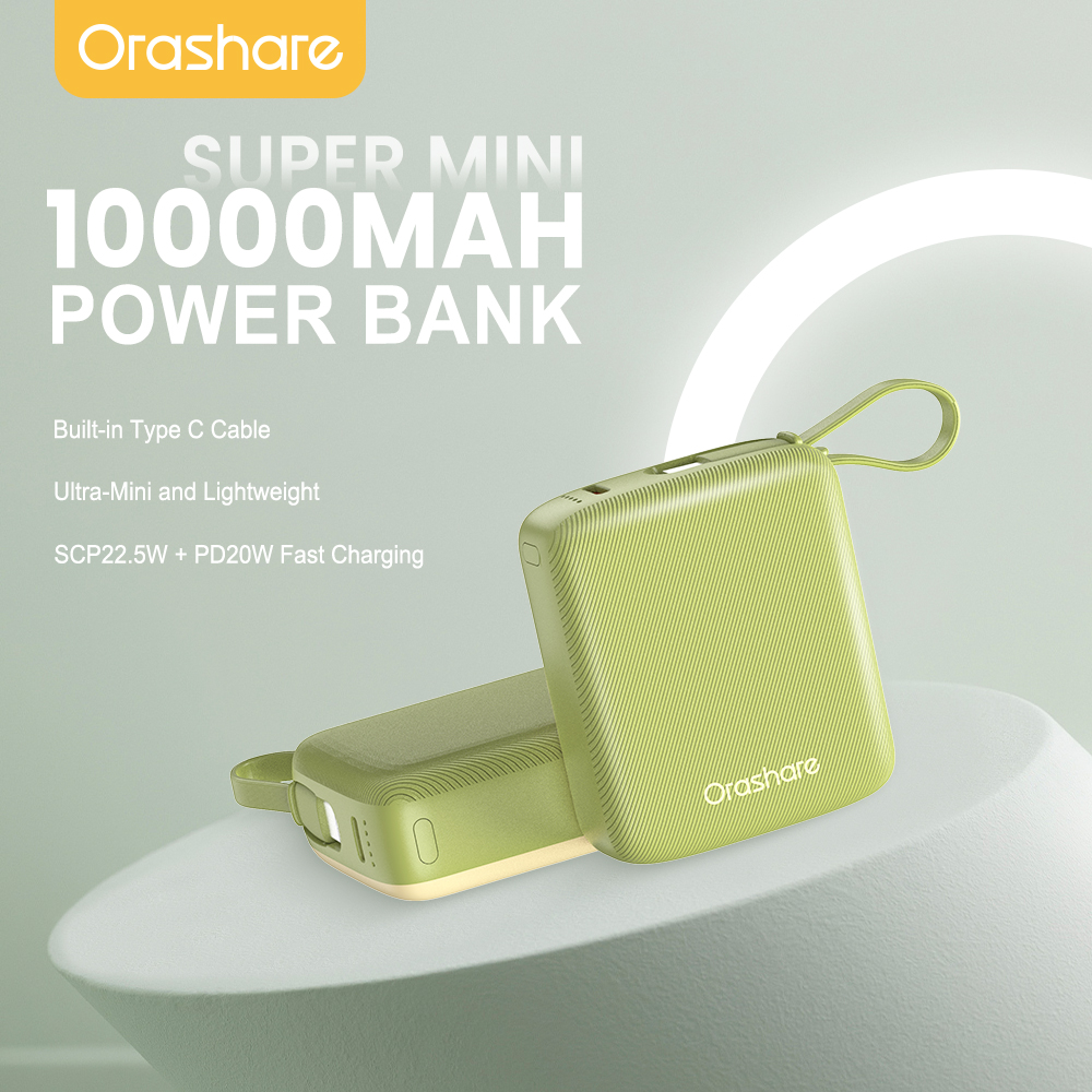 Orashare PM10C 10000mAh Super Mini Powerbank 22.5W Super Fast Charging ...