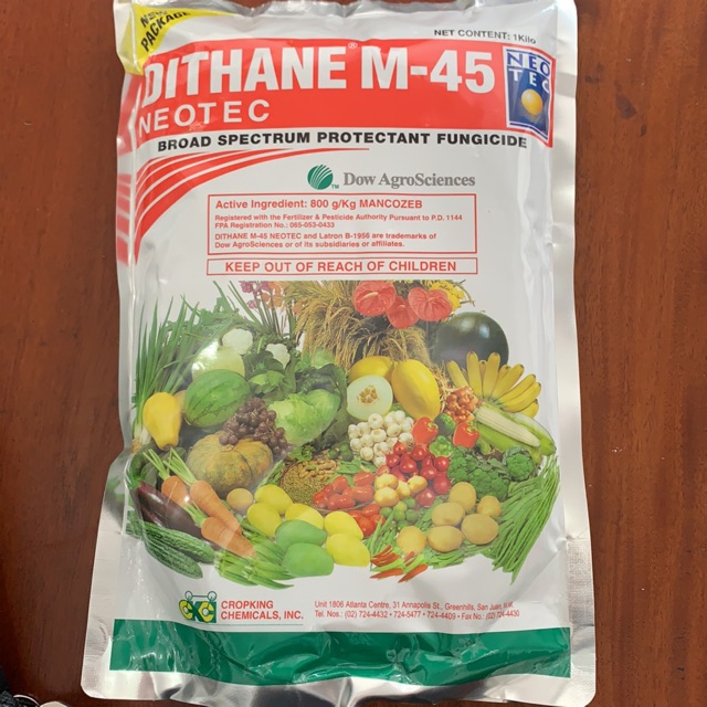 Dithane M - 45 Neotec Fungicide 250 g and 1 kg ORIGINAL PACKAGING OP ...