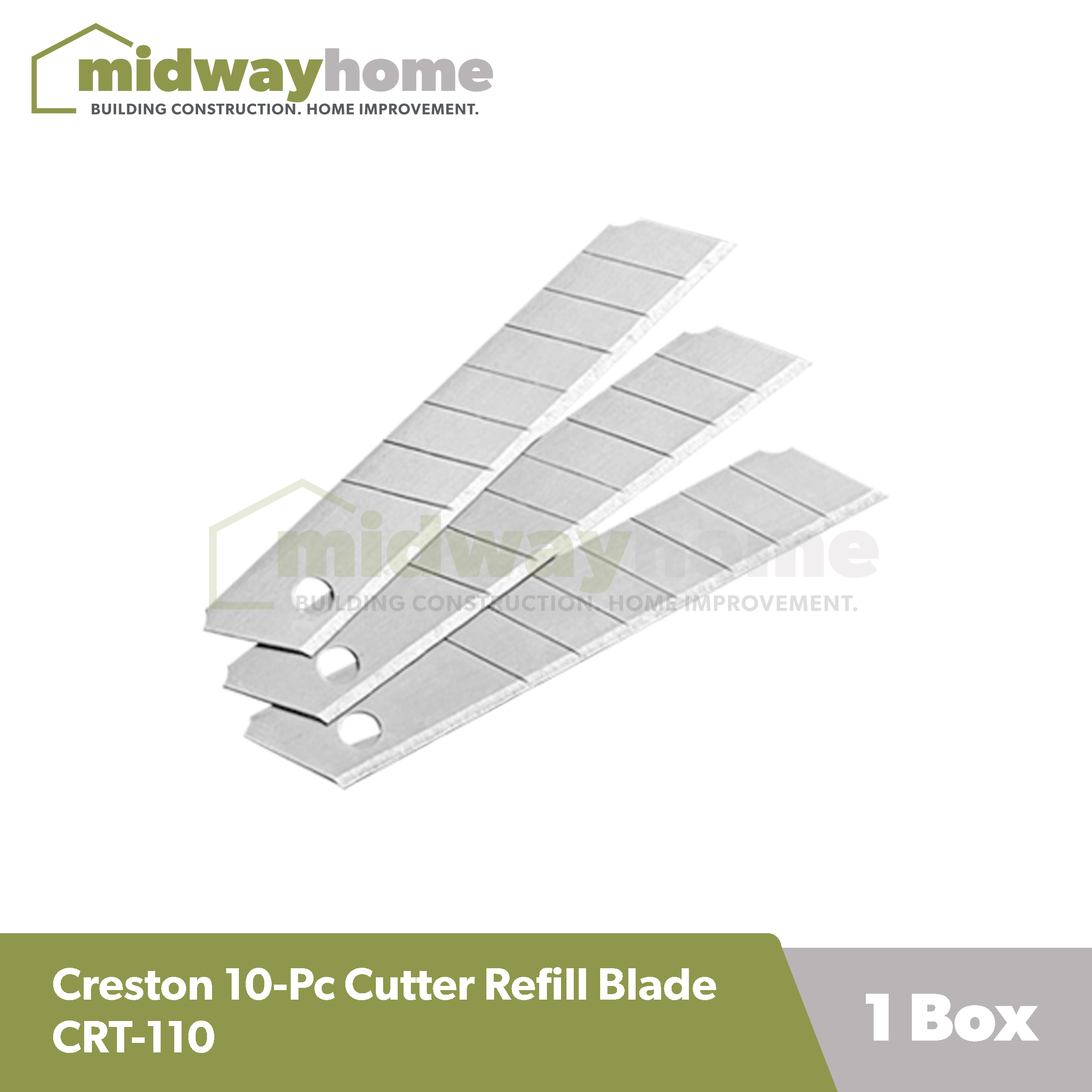 Creston 10-Pc Cutter Refill Blade CRT-110 - 1 Box | Lazada PH