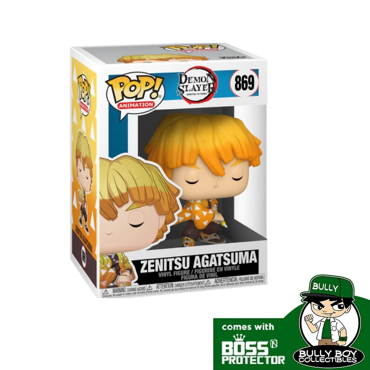 Funko POP! Animation - Demon Slayer - Zenitsu Agatsuma 869 With Boss ...