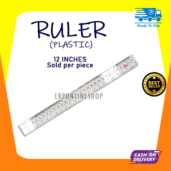 Ruler 12 inches || Sold per piece | Lazada PH