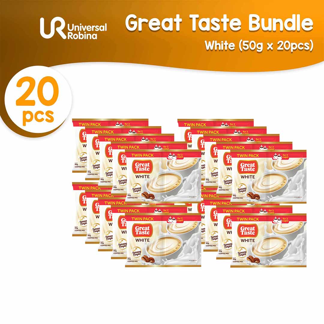 2 x Great Taste White 3-in-1 Twin Pack (50g x 10) | Lazada PH