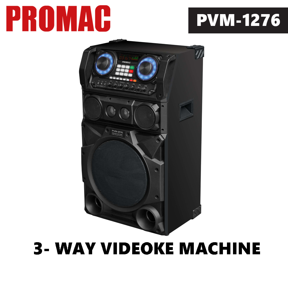 Videoke Machine 3-Way PROMAC PVM-1276 Bluetooth Audio Streaming USB ...