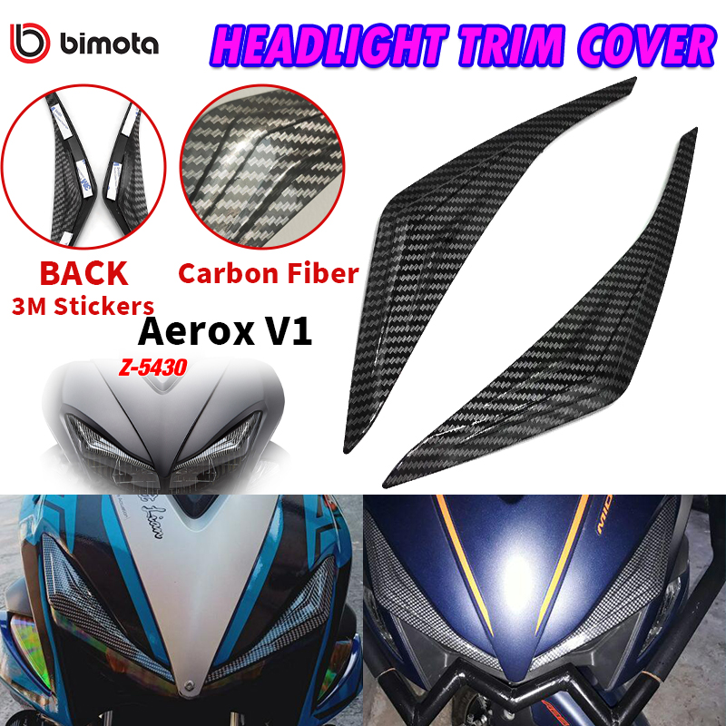 Bimota Aerox V1 Headlight Kilay Trim Garnish Carbon Cover For Yamaha ...