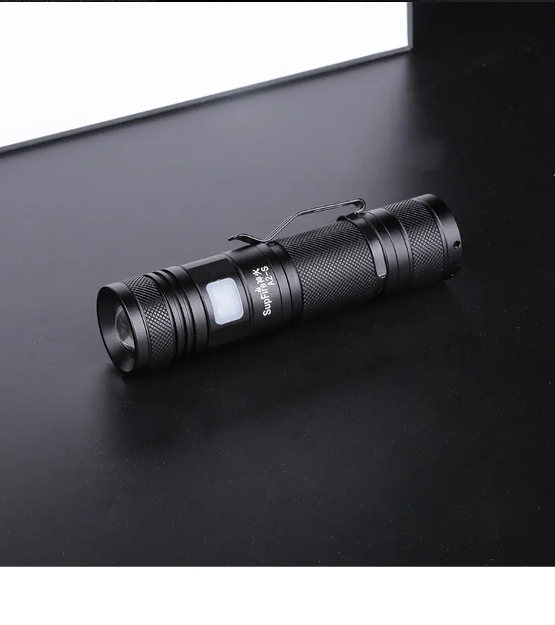 Supfire A2 Mini Portable Zoom Flashlight 15W（P50）High Brightness LED ...